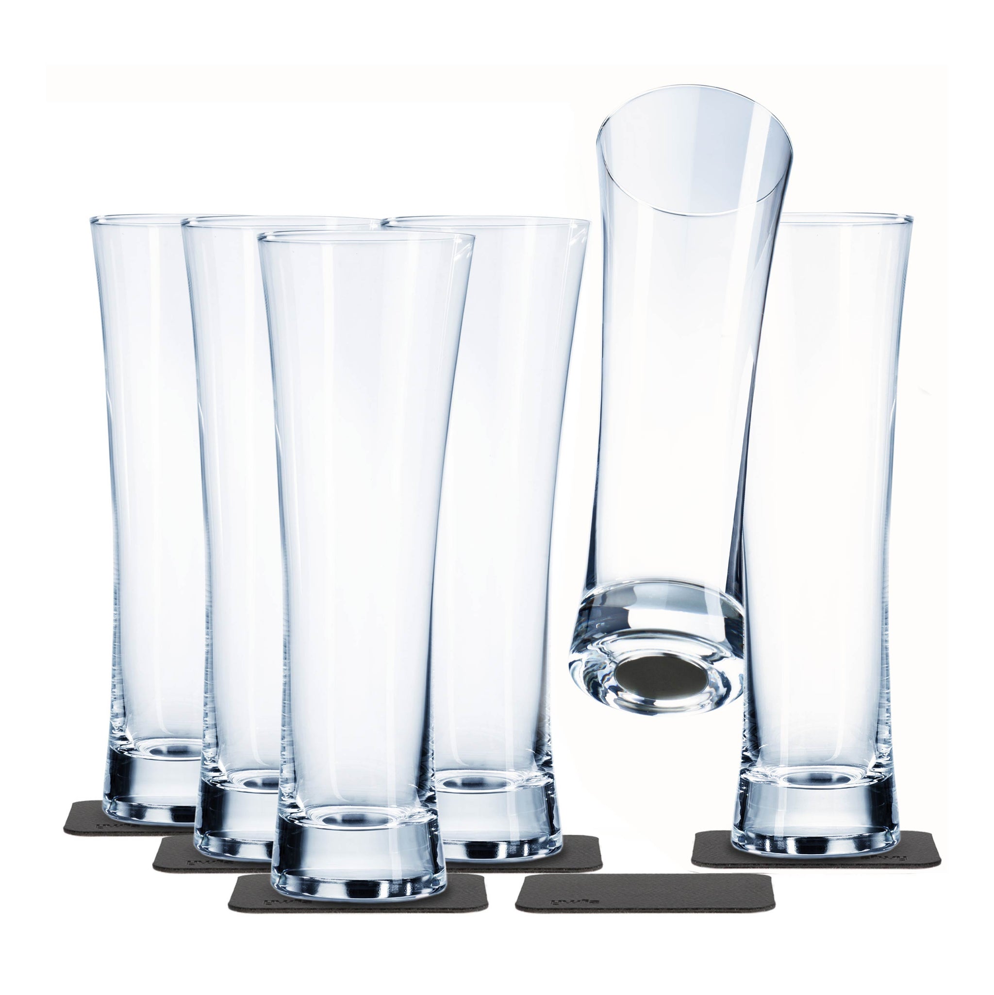Magnet beer glasses made of crystal glass with smart magnetic system 6 ...